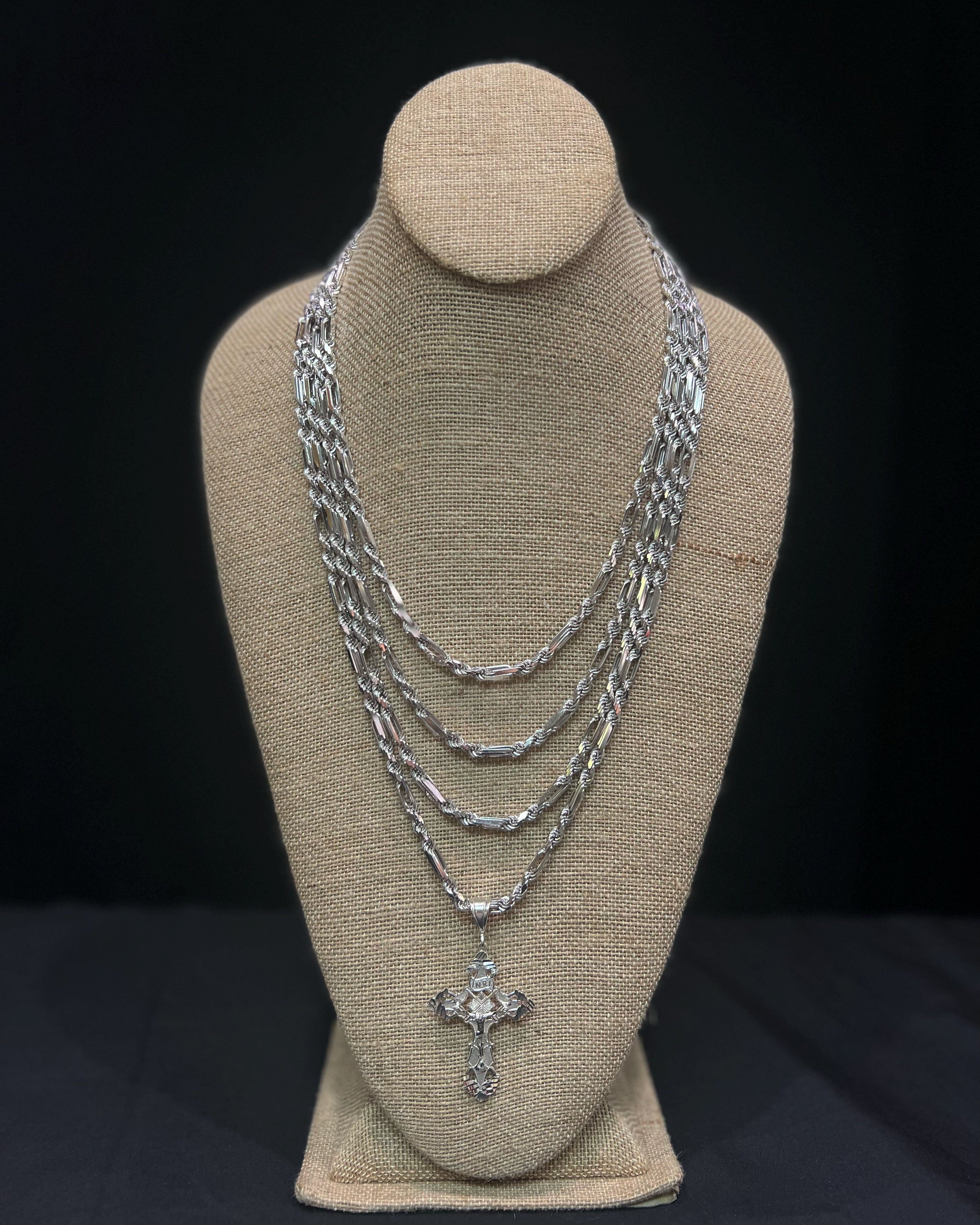 925 Sterling Silver Diamond Cut Milano Chain 4mm 20” 22” 24” 26 ...